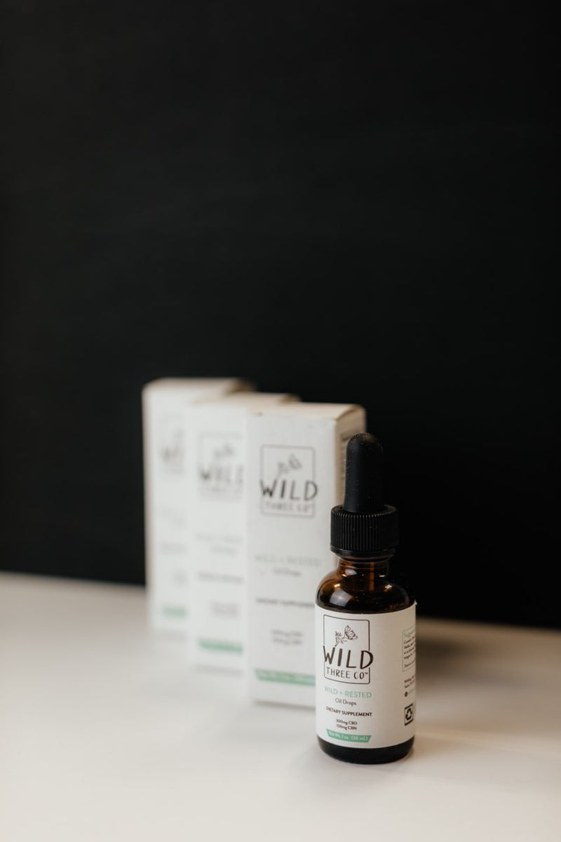 Organic WILD + RESTED Oil Drops with Hemp – Wild Three Co.